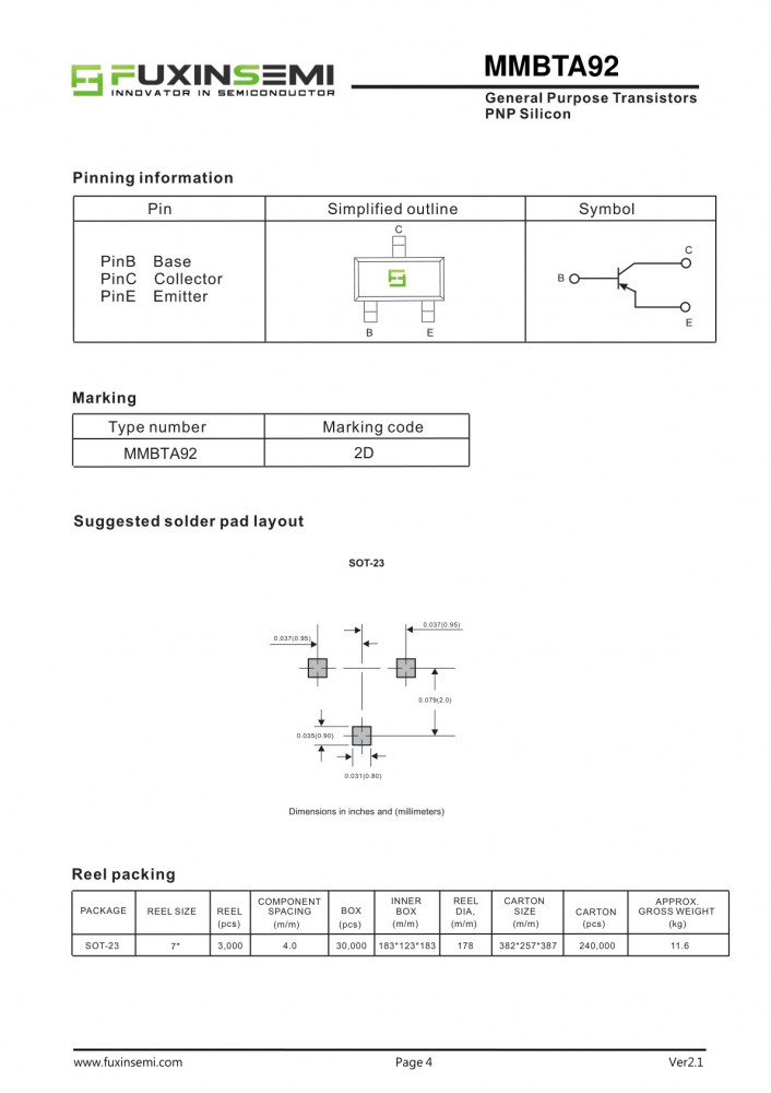 MMBTA92 datasheet page 4