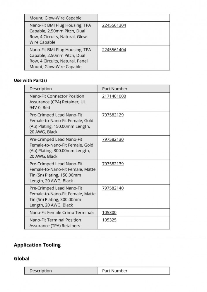 Nano-Fit product specification page 6