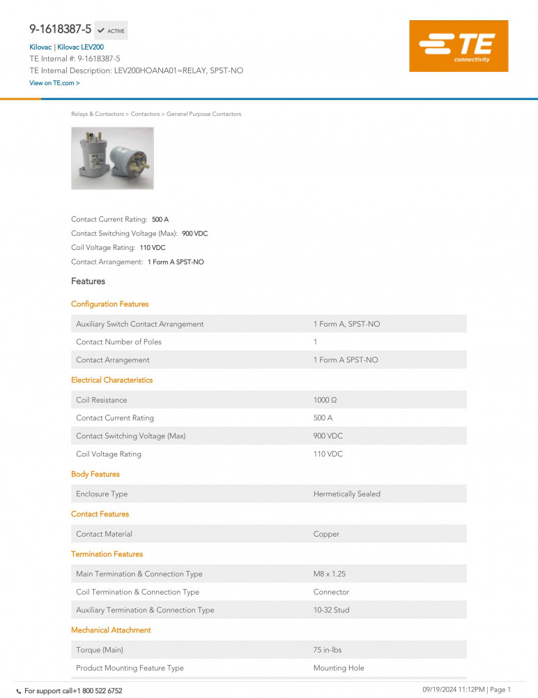 H24BPR-KDB-EMC-C technical document page 1