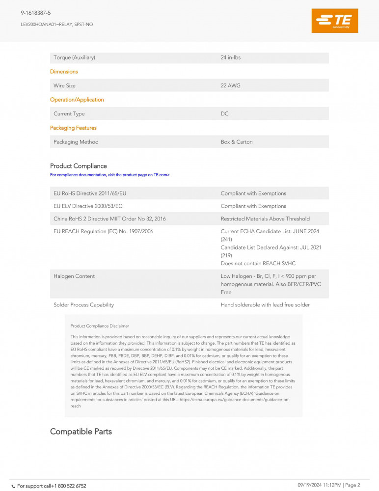H24BPR-KDB-EMC-C technical document page 2