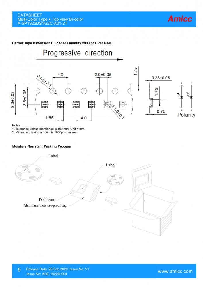 A-SP1922DS1G2C-A01-2T approval sheet page 9