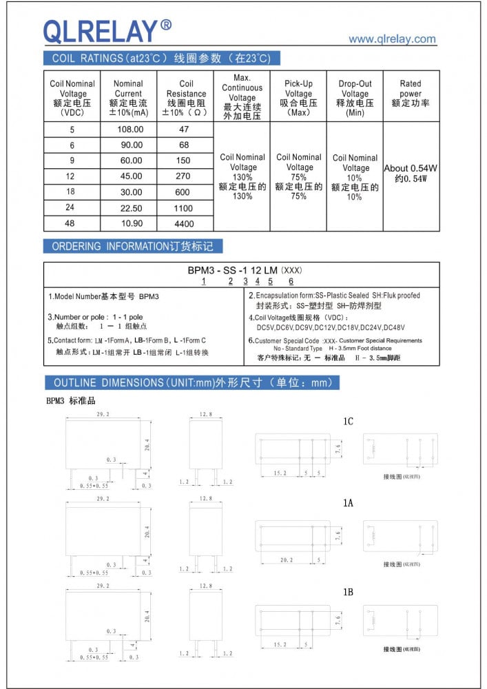 BPM3 relay documentation page 2