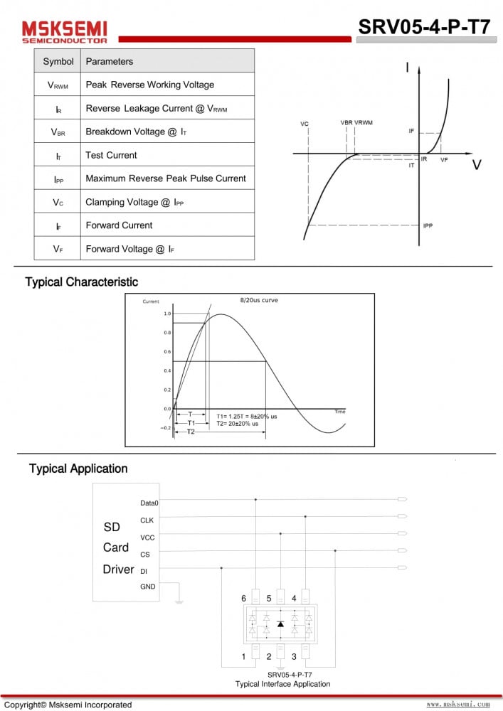 SRV05-4-P-T7 datasheet page 4