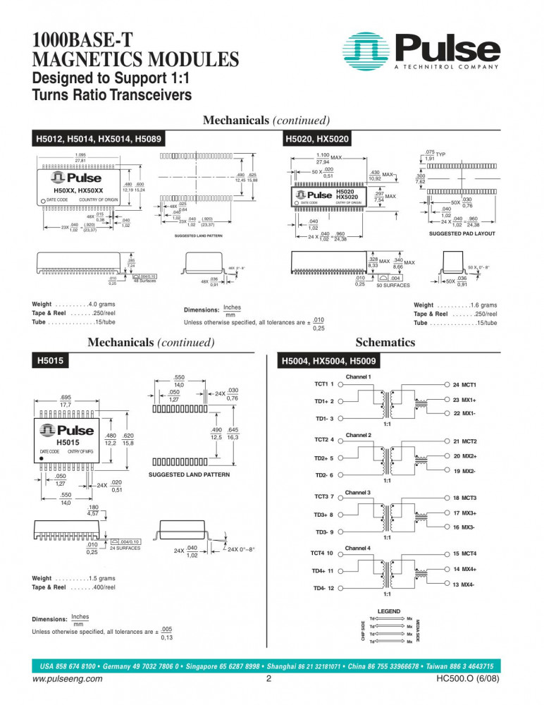 HX5004NLT datasheet page 2