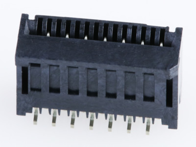 Easy-On FFC/FPC Connector, 0.50mm Pitch, Surface Mount, Vertical, Non-ZIF, Reverse Footprint, Tin Bismuth Plating, Long Terminal Type, Black, 33 Circuits