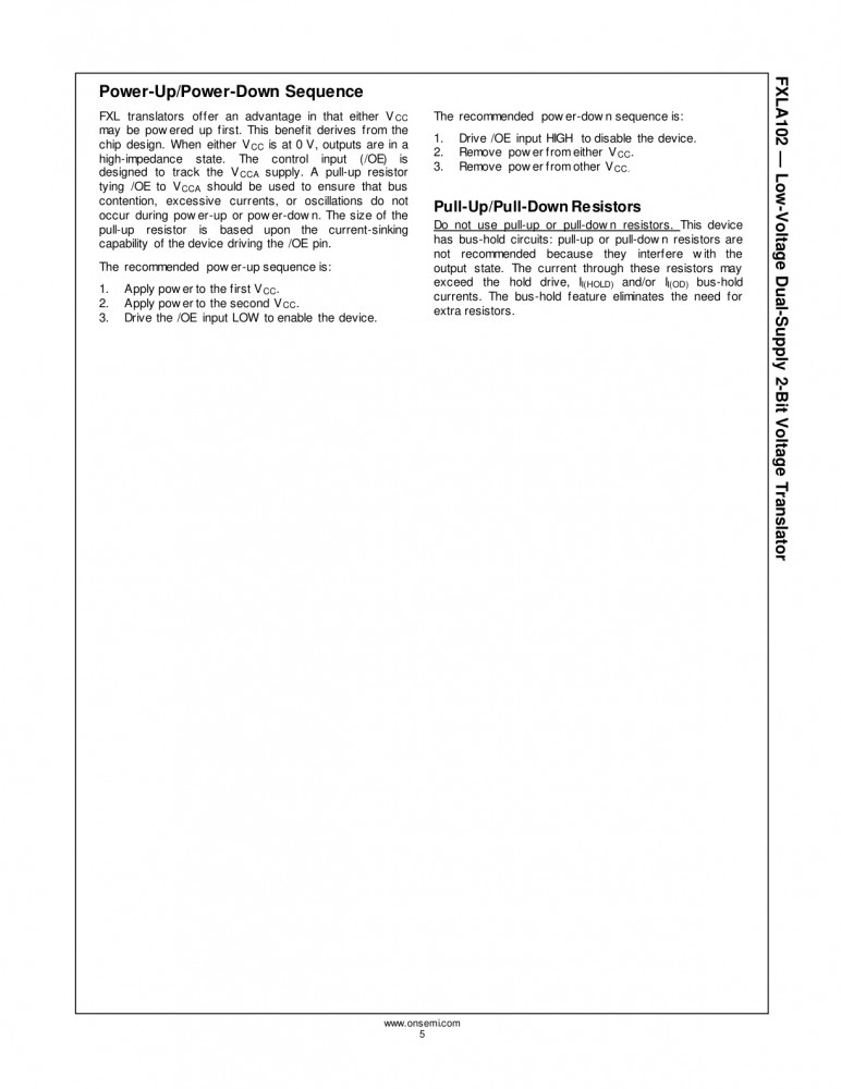 FXLA102 technical document page 6