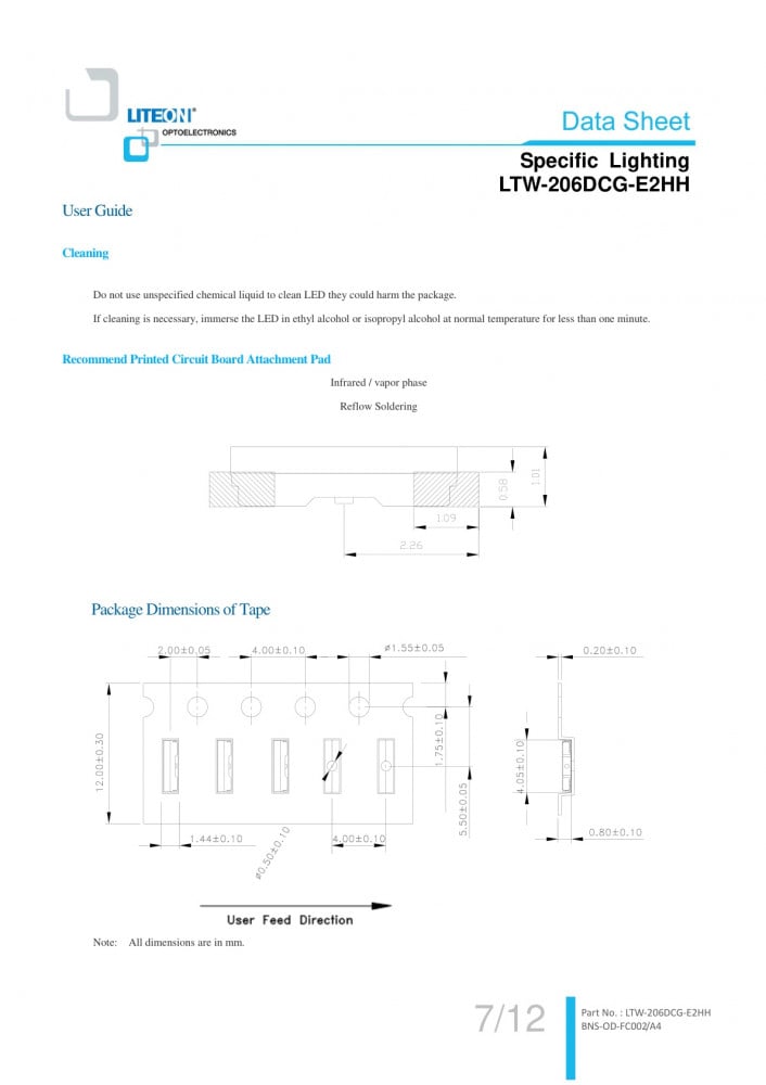 LTW-206DCG-E2HH datasheet page 7