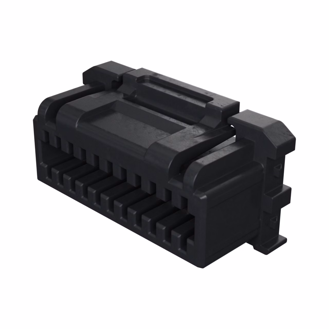 Micro-Lock Plus TPA Type Receptacle Housing, 1.25mm Pitch, Low-Halogen, Dual Row, Positive Lock, 22 Circuits, Black for sale