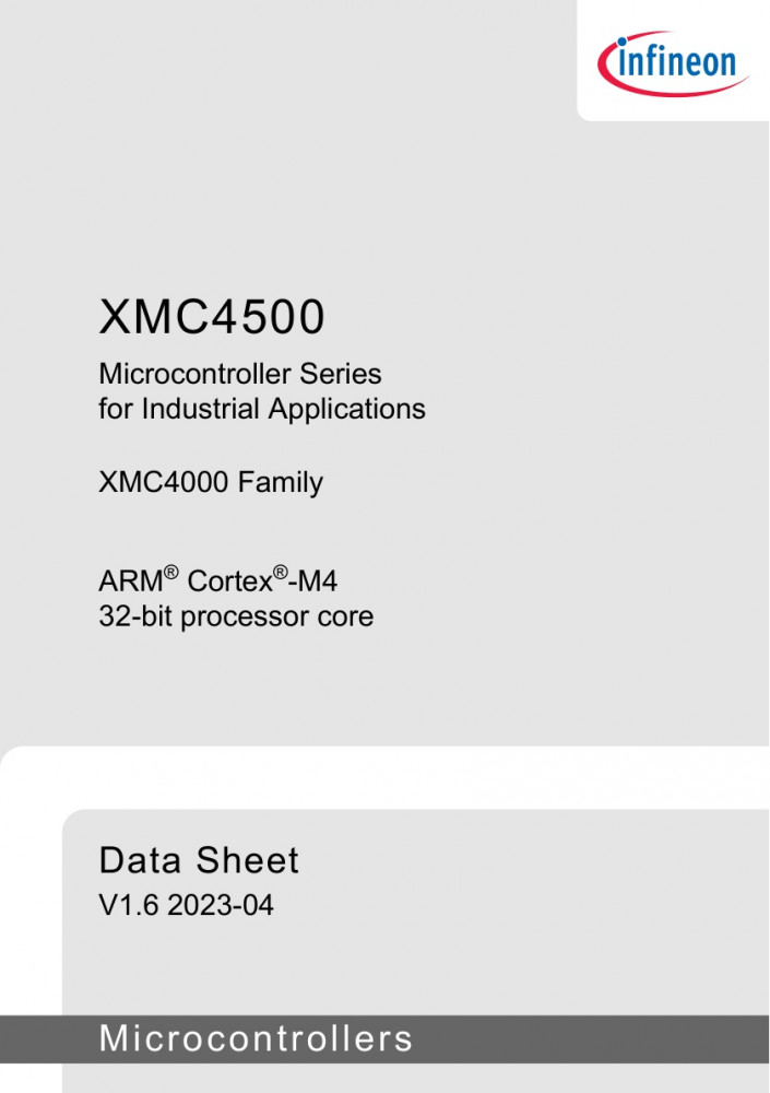 XMC4500 datasheet page 3