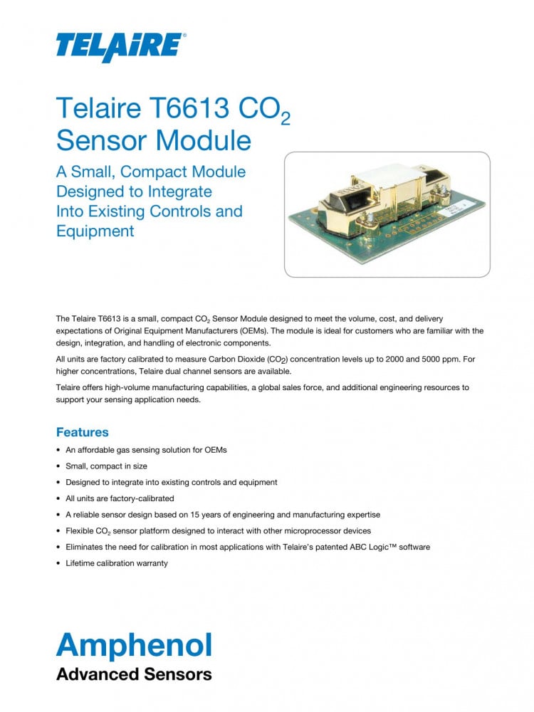 T6613 technical document page 1