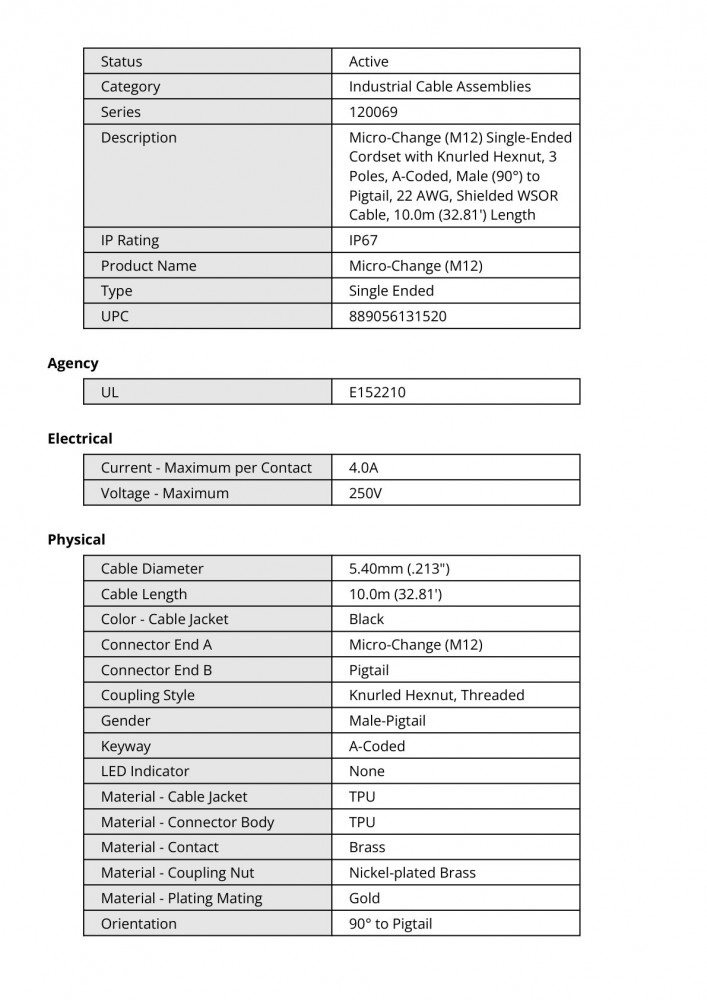 MOLEX 1200698631 technical drawing page 2