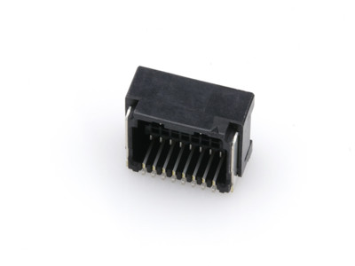 1.25mm Pitch, Micro-Lock Plus PCB Header, Dual Row, Right-Angle, Surface Mount, 0.38µm Gold Plating, Positive Lock, 16 Circuits, Black for sale