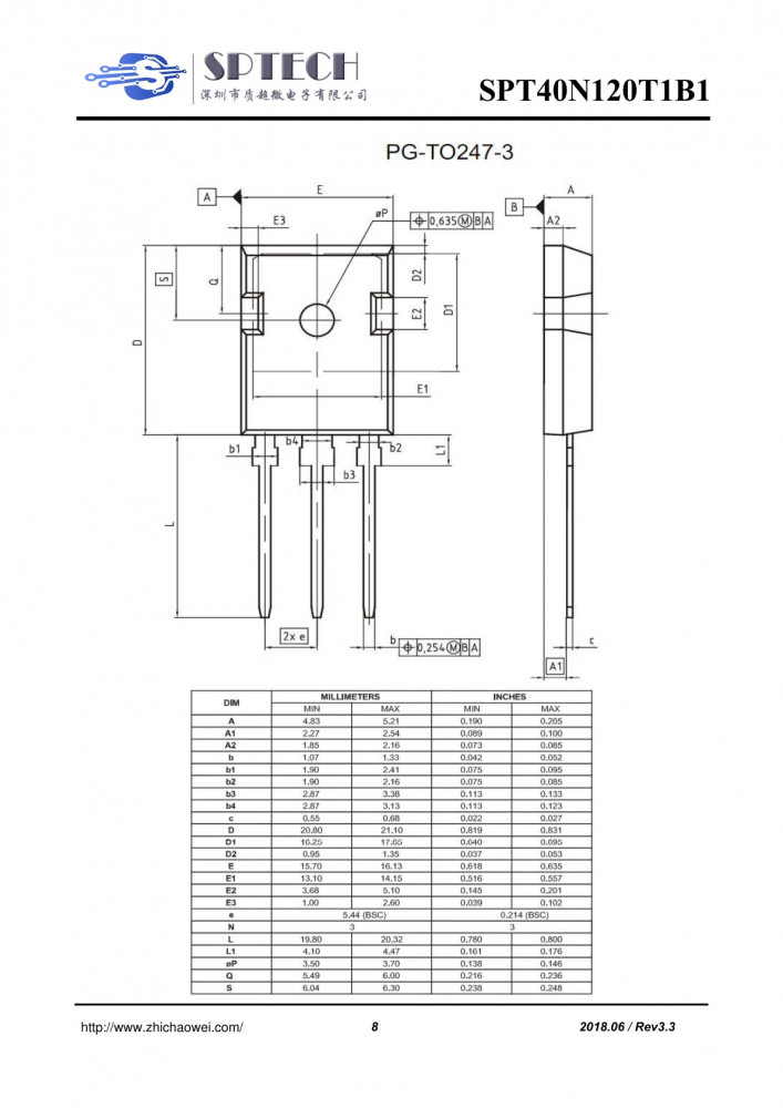 SPT40N120T1B1 datasheet page 8