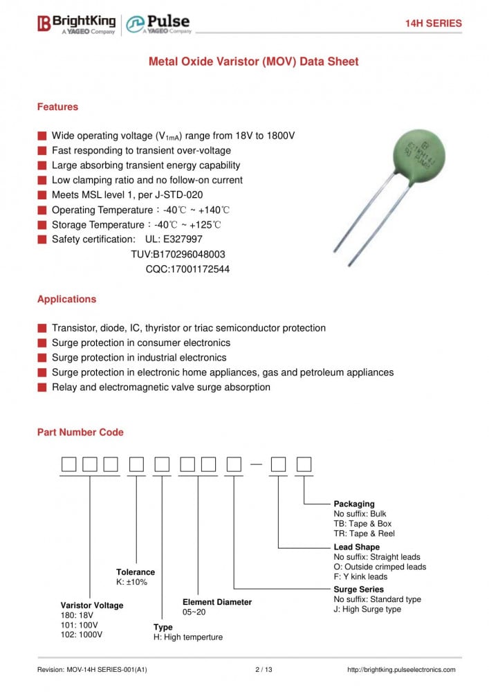 681KH14 datasheet page 2