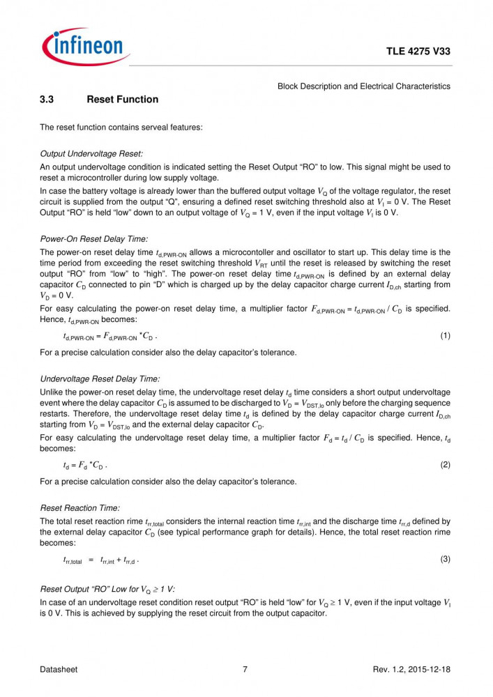 TLE4275DV33ATMA1 datasheet page 7