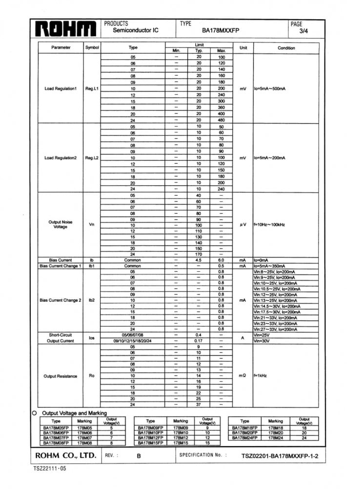 BA178M08FP-E2 technical document page 3
