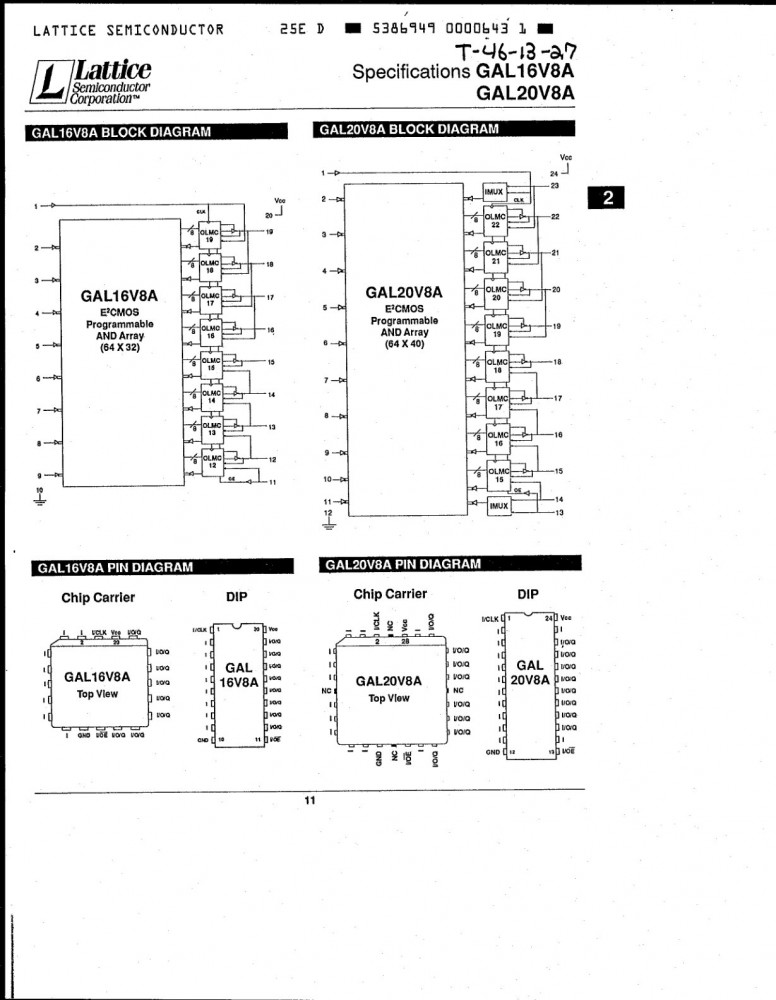 PALCE20V8H-5JC/5 technical document page 3