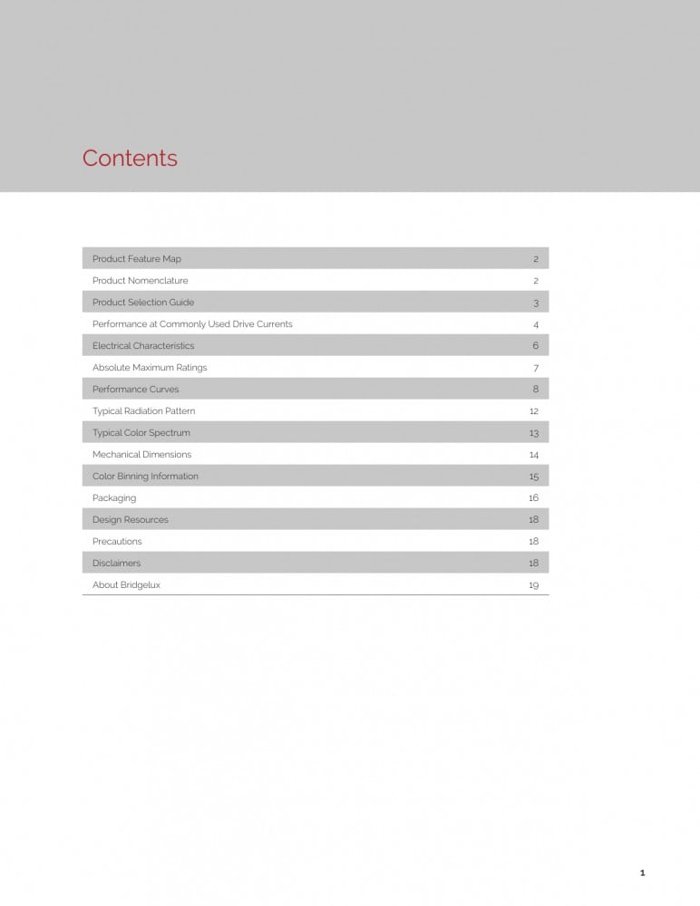 Bridgelux Vero 10 datasheet page 3