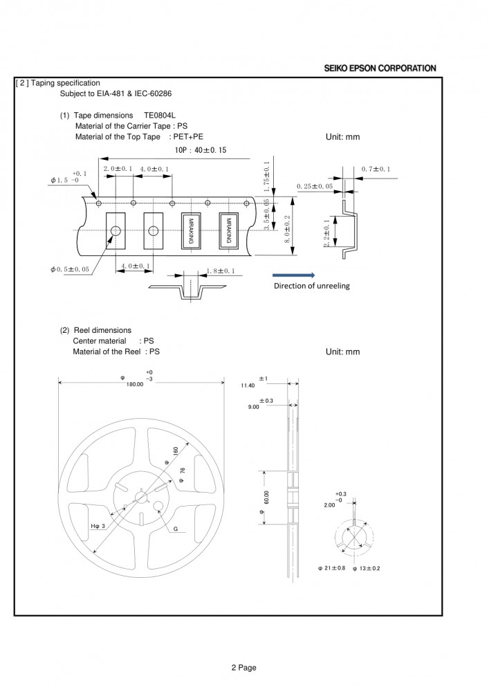 EPSON FA-128 datasheet page 2