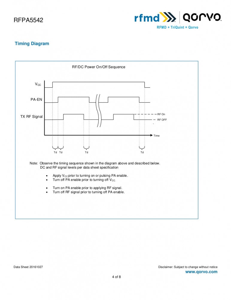 RFPA5542 datasheet page 4