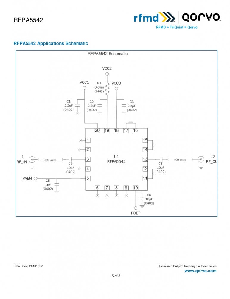 RFPA5542 datasheet page 5