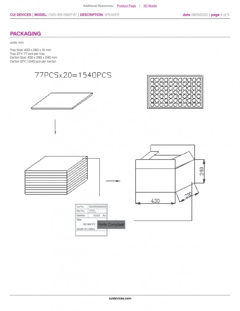 CMS-305-158SP-67 datasheet page 4