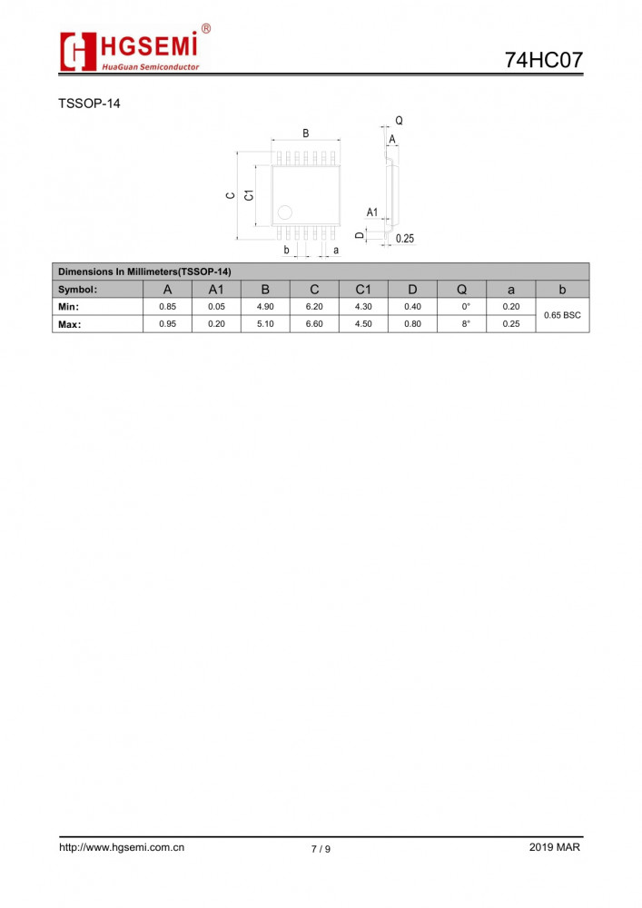 74HC07N datasheet page 7