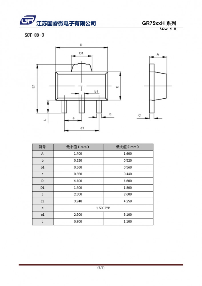 GR7533H datasheet page 8