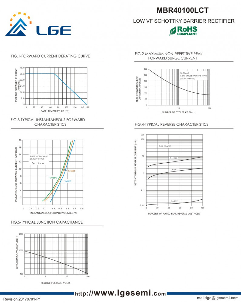 MBR40100LCT datasheet page 3