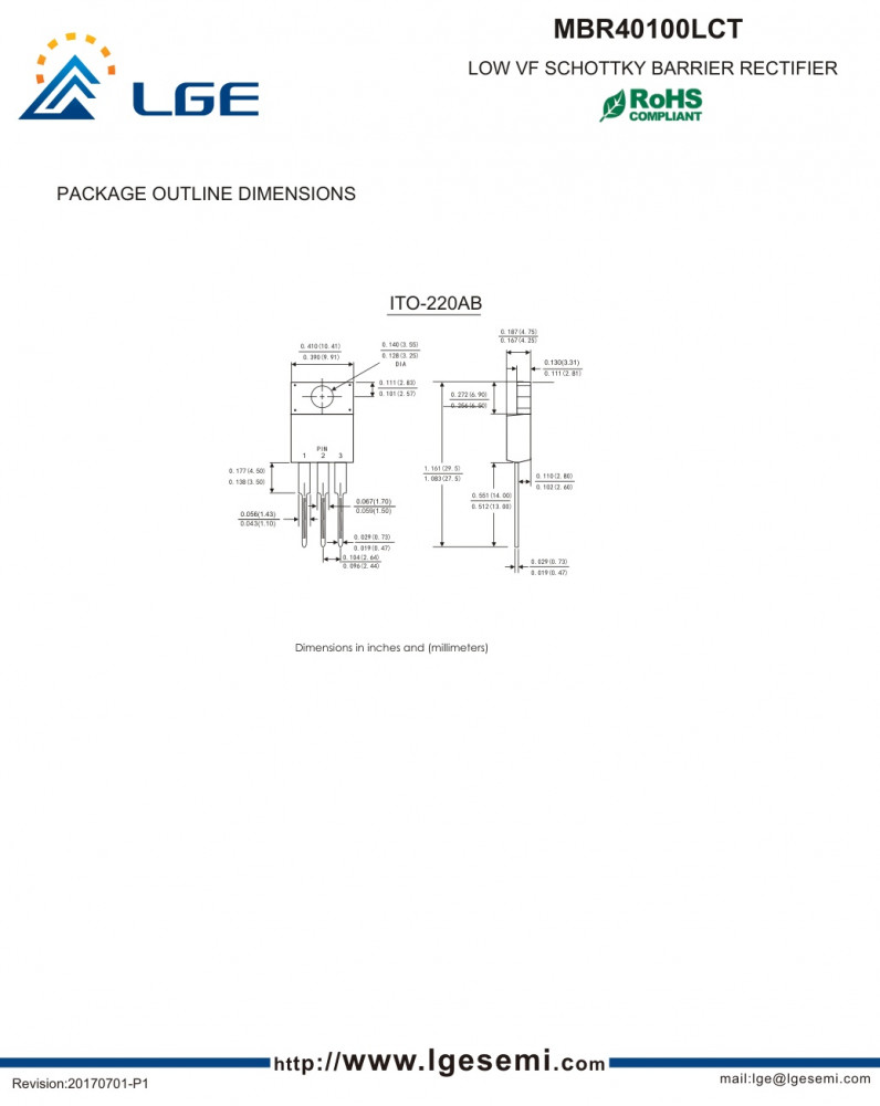 MBR40100LCT datasheet page 4