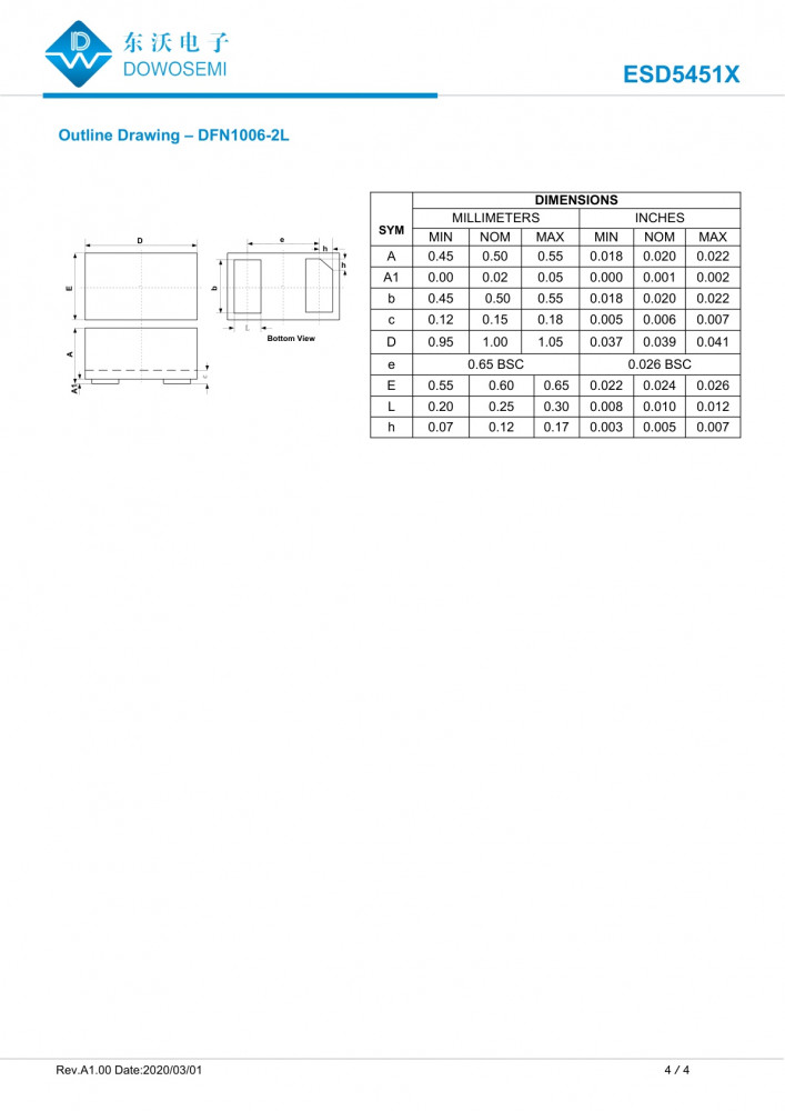 ESD5451X datasheet page 4