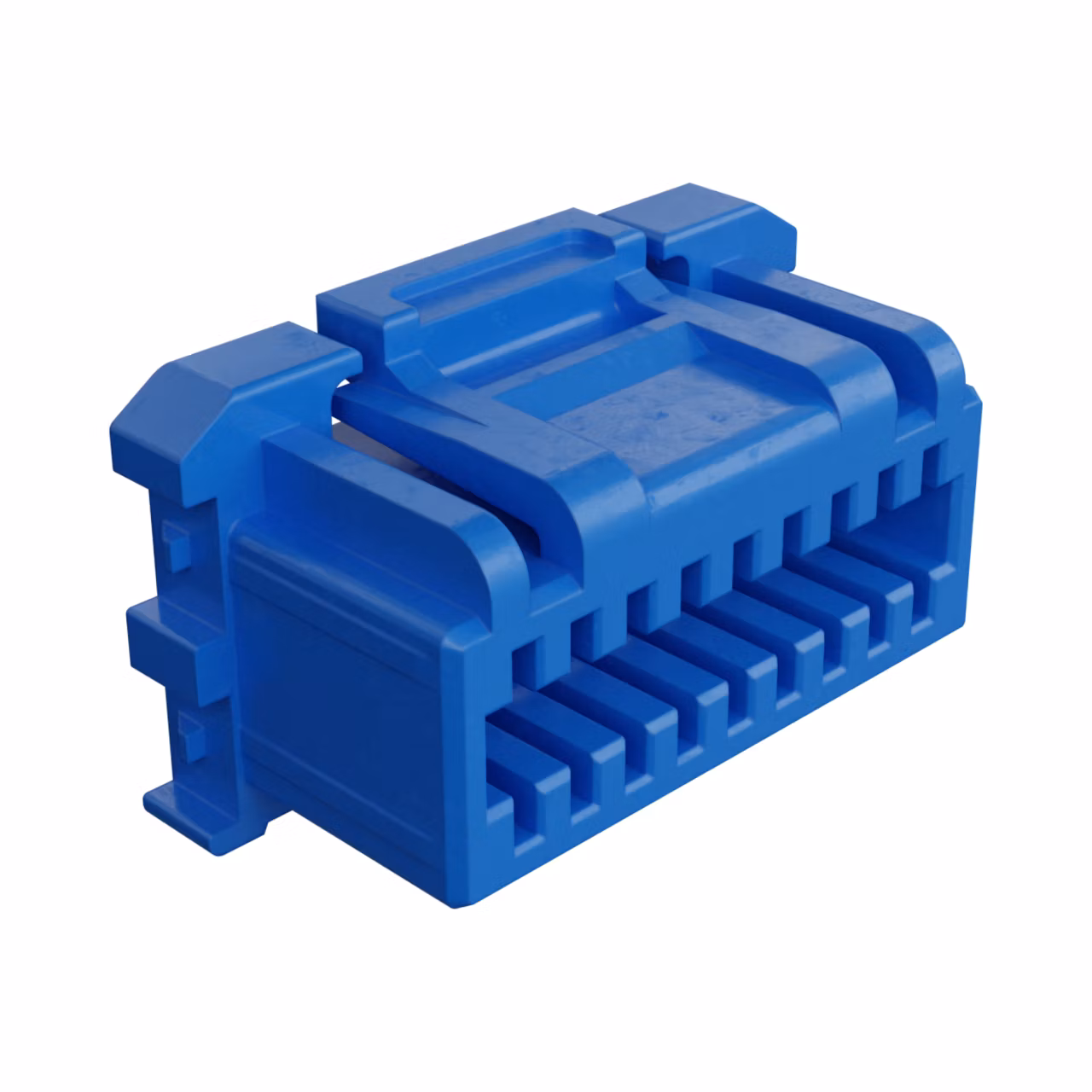 Micro-Lock Plus TPA Type Receptacle Housing, 1.25mm Pitch, Dual Row, Positive Lock, 18 Circuits, Blue for sale
