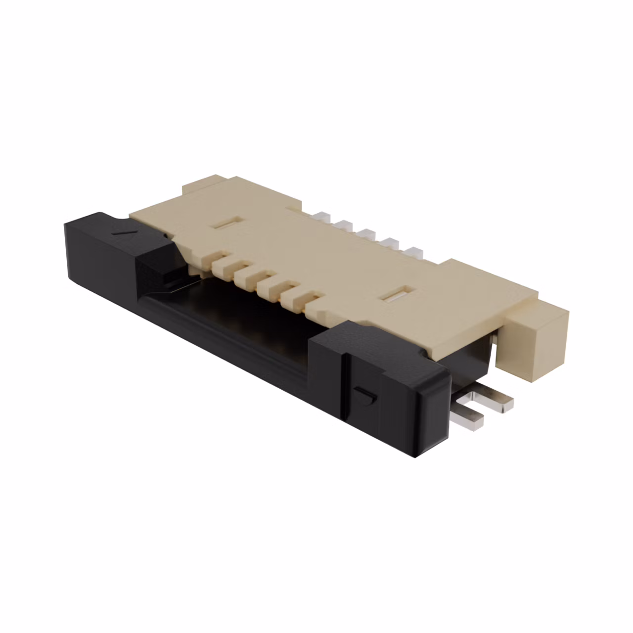 Easy-On FFC/FPC Connector, 0.50mm Pitch, 1.20mm Height, Right-Angle, Surface Mount, ZIF, Top Contact Style, 5 Circuits, Gold (Au) Plating for sale