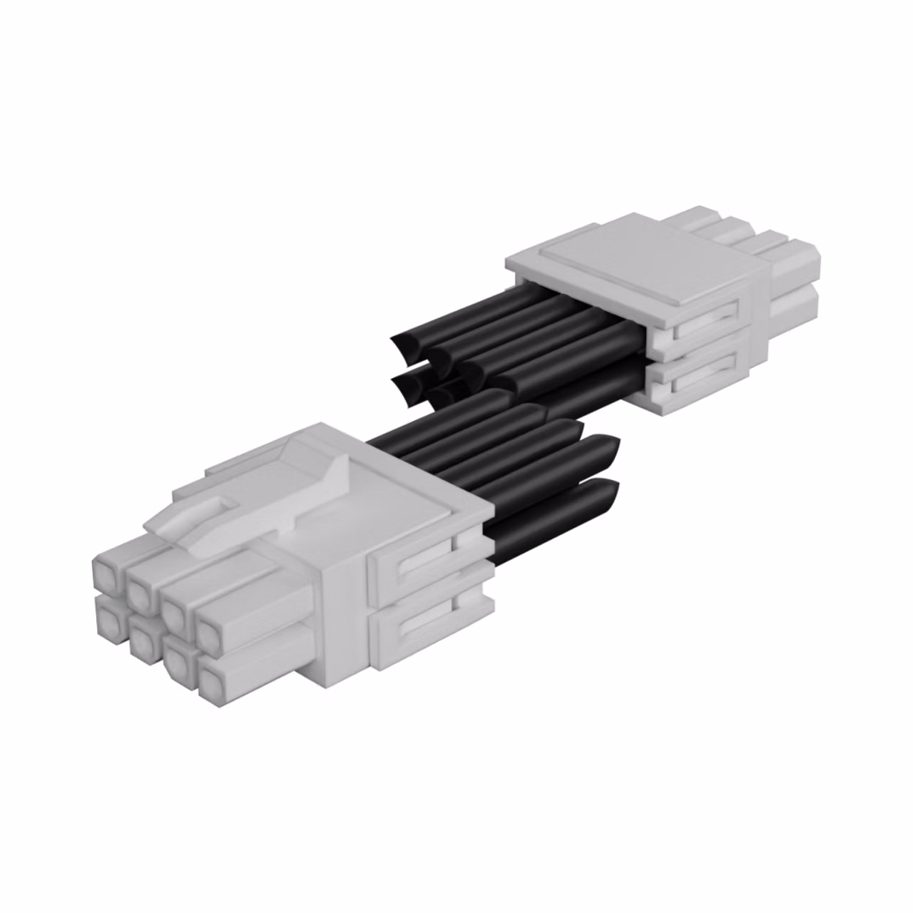 Micro-Fit+ Versa Color Female-to-Micro-Fit+ Versa Color Female Off-the-Shelf (OTS) Cable Assembly, Dual Row, 150.00mm Length, Tin (Sn) Plating, 16 AWG, 8 Circuits, Natural (White) for sale