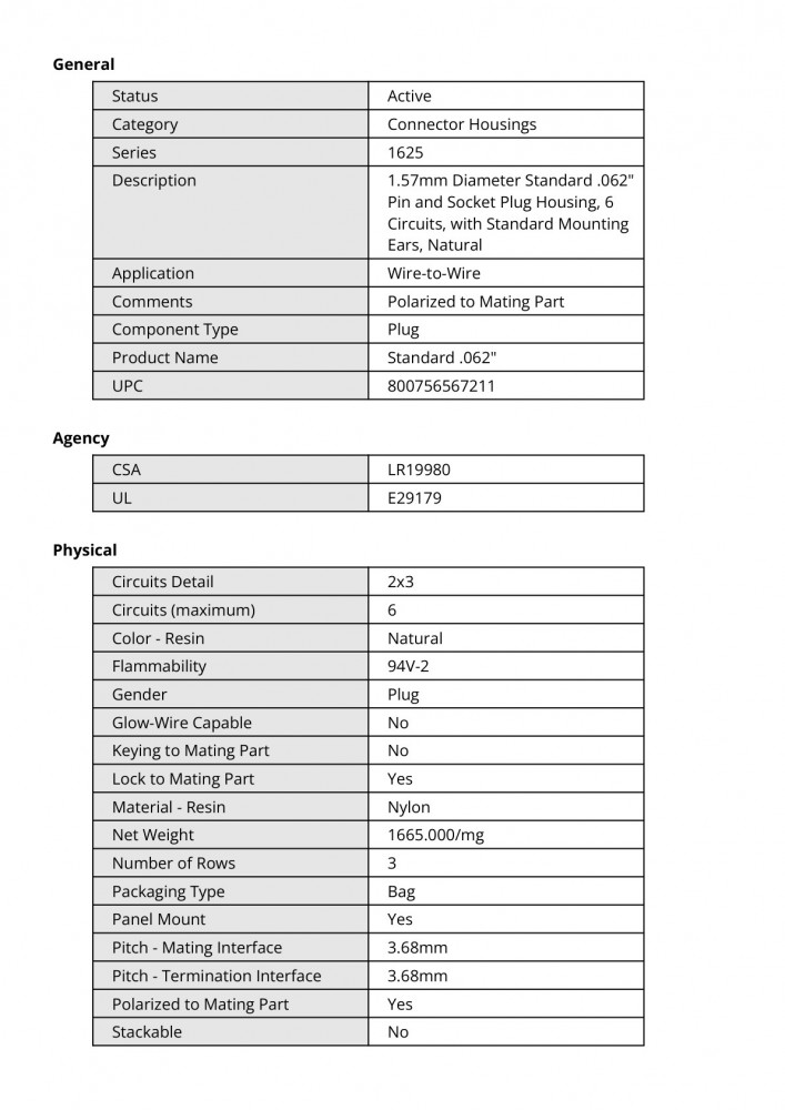 Molex 39032066 product document image 2
