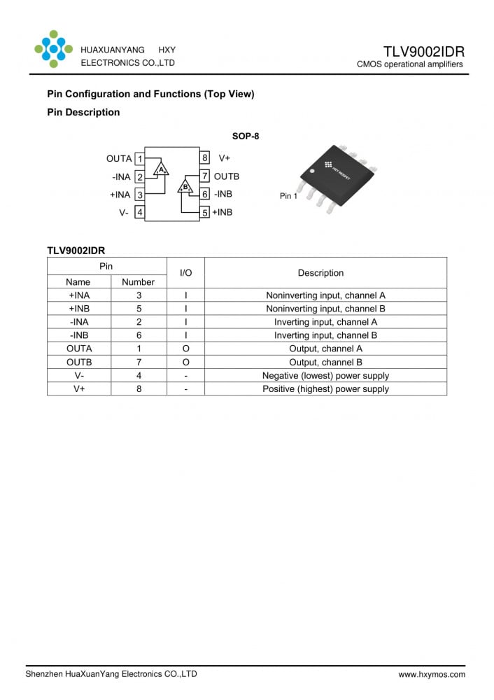 TLV9002IDR-HXY datasheet page 2