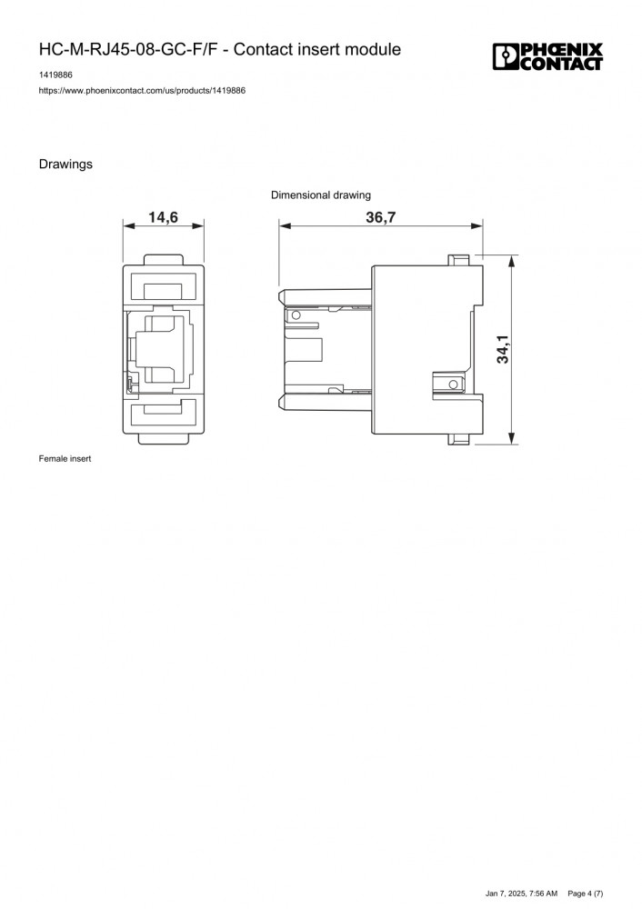Phoenix Contact 1419886 technical document page 4