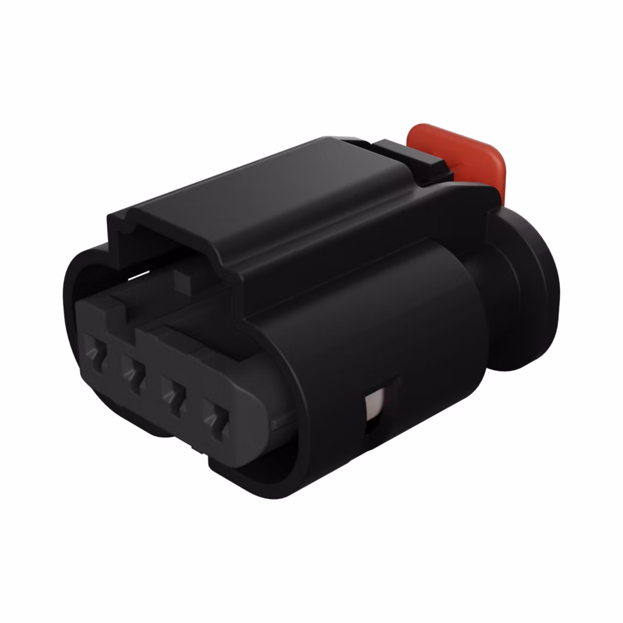 MXP120 Sealed Receptacle, 4 Circuit, Black Housing with Long Shroud (T3-V2-S3 with Backshell, T3-V2-S2 without Backshell), Key E, Dark Gray Insert for sale