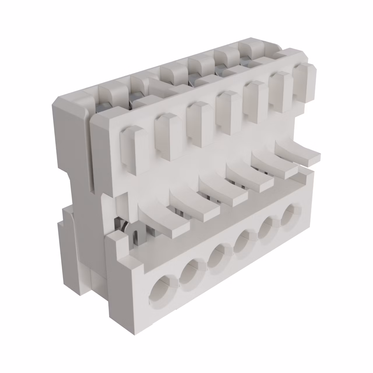 SL Wire-to-Board Header, Surface Mount, Single Row, Vertical, 3.05mm Pocket, Shrouded, 10 Circuits, Tin (Sn) Plating
