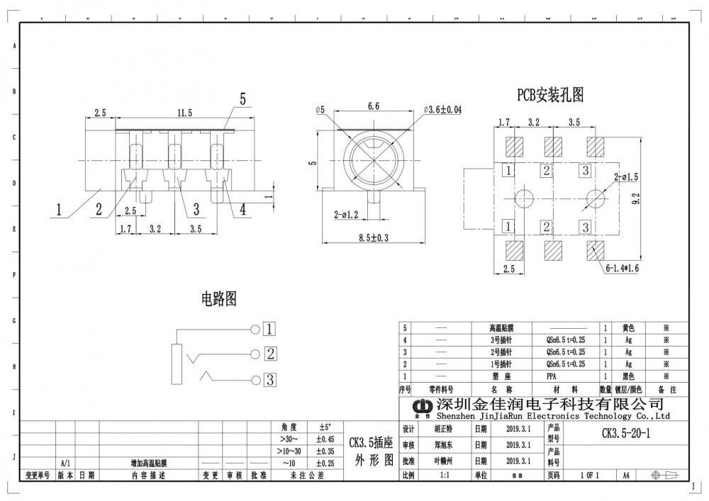 CK3.5-20-1 specification page 1