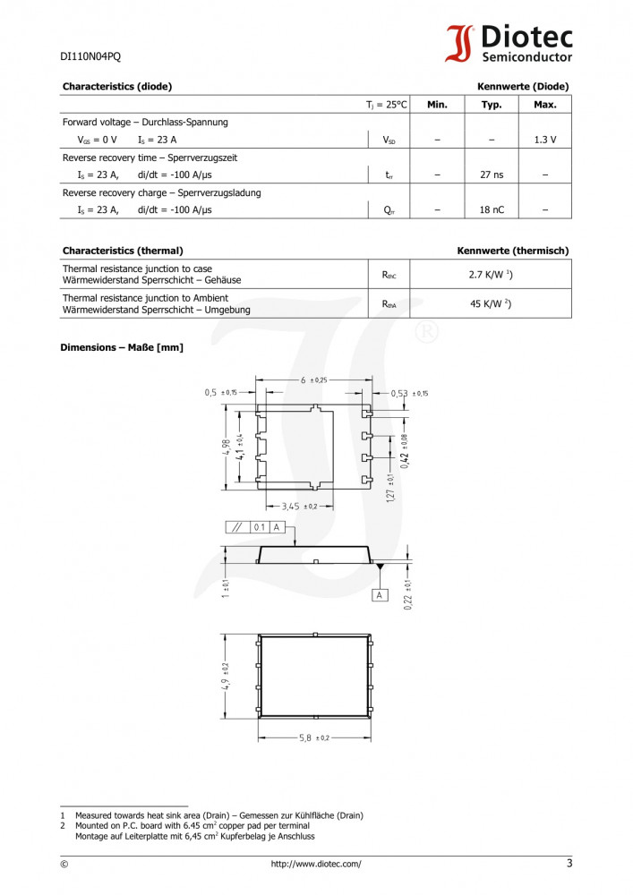 DI110N04PQ datasheet page 3