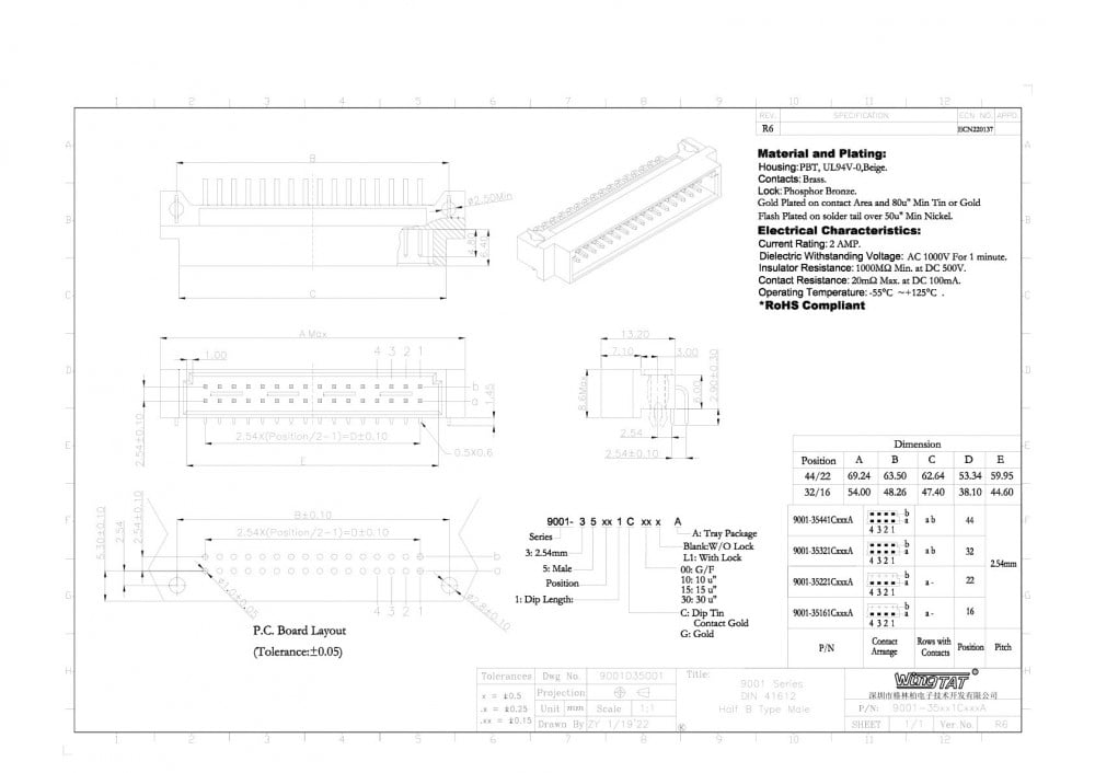 WingTAT 9001-35321C00A technical document page