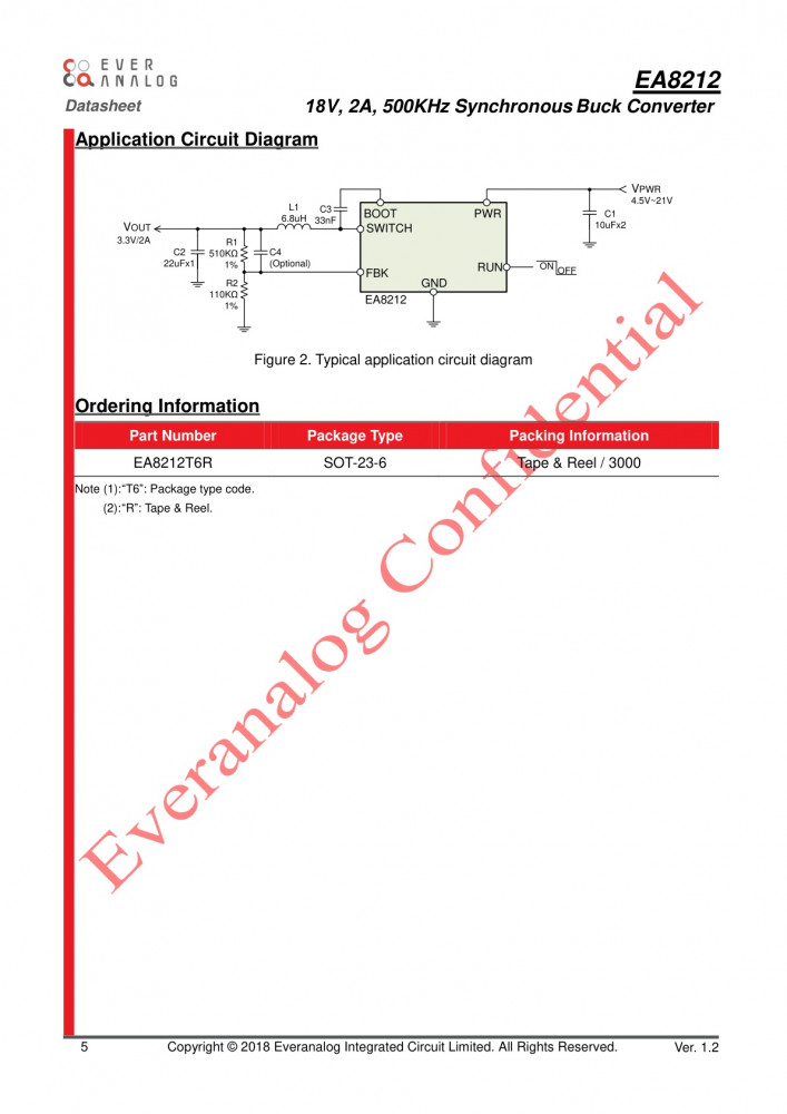 EA8212T6R datasheet page 5