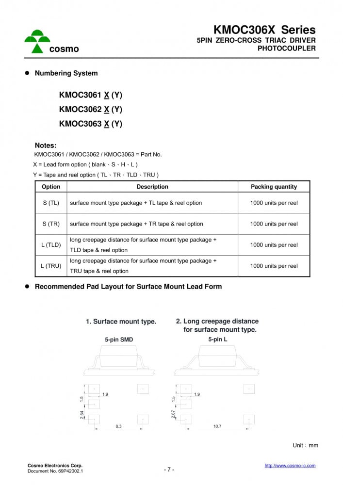 KMOC3061 datasheet page 7
