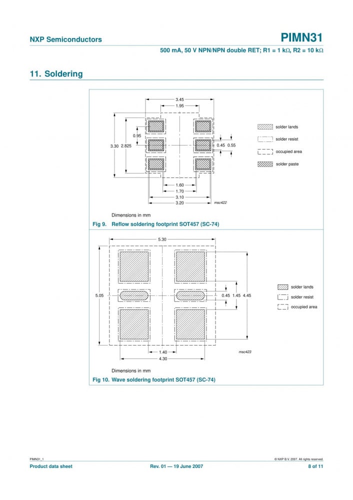 PIMN31F datasheet page 9