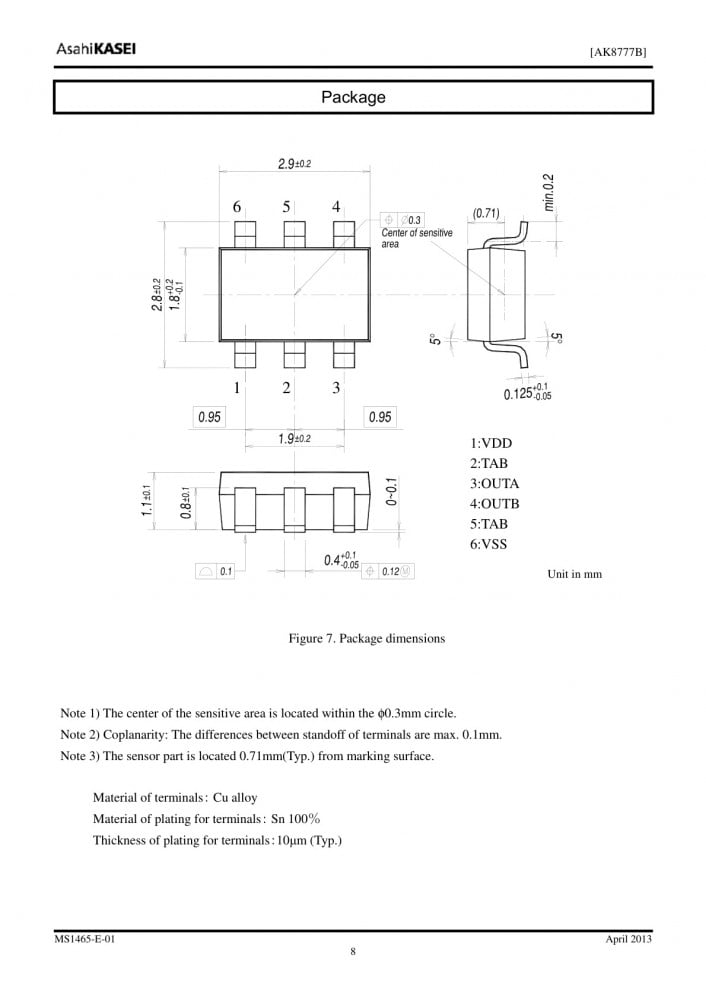 AK8777B datasheet page 8