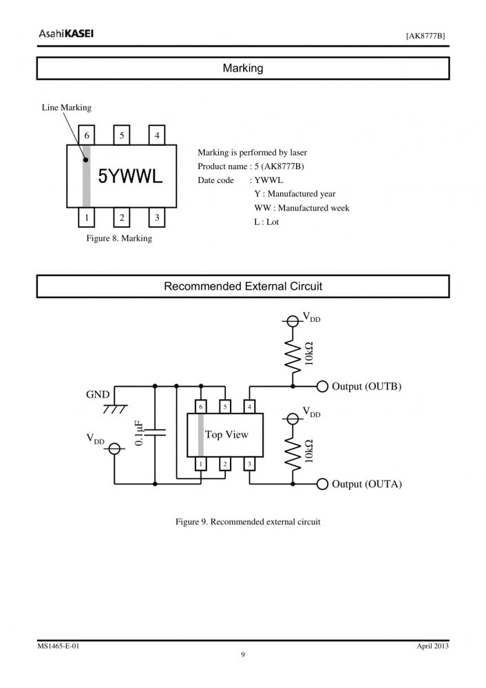AK8777B datasheet page 9