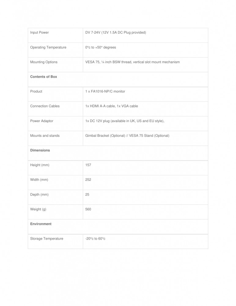 Monitor technical document page 3