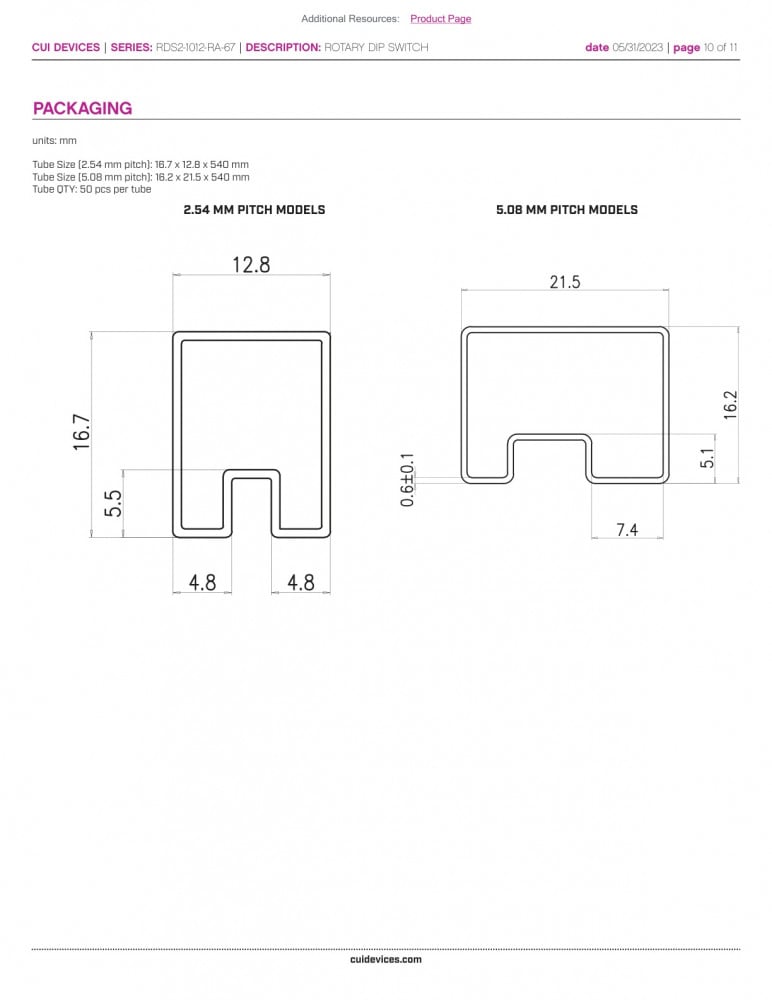 CUI RDS2 datasheet page 10