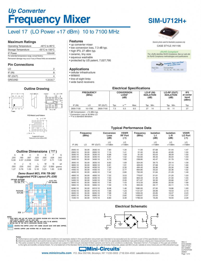 SIM-U712H+ technical document page 1